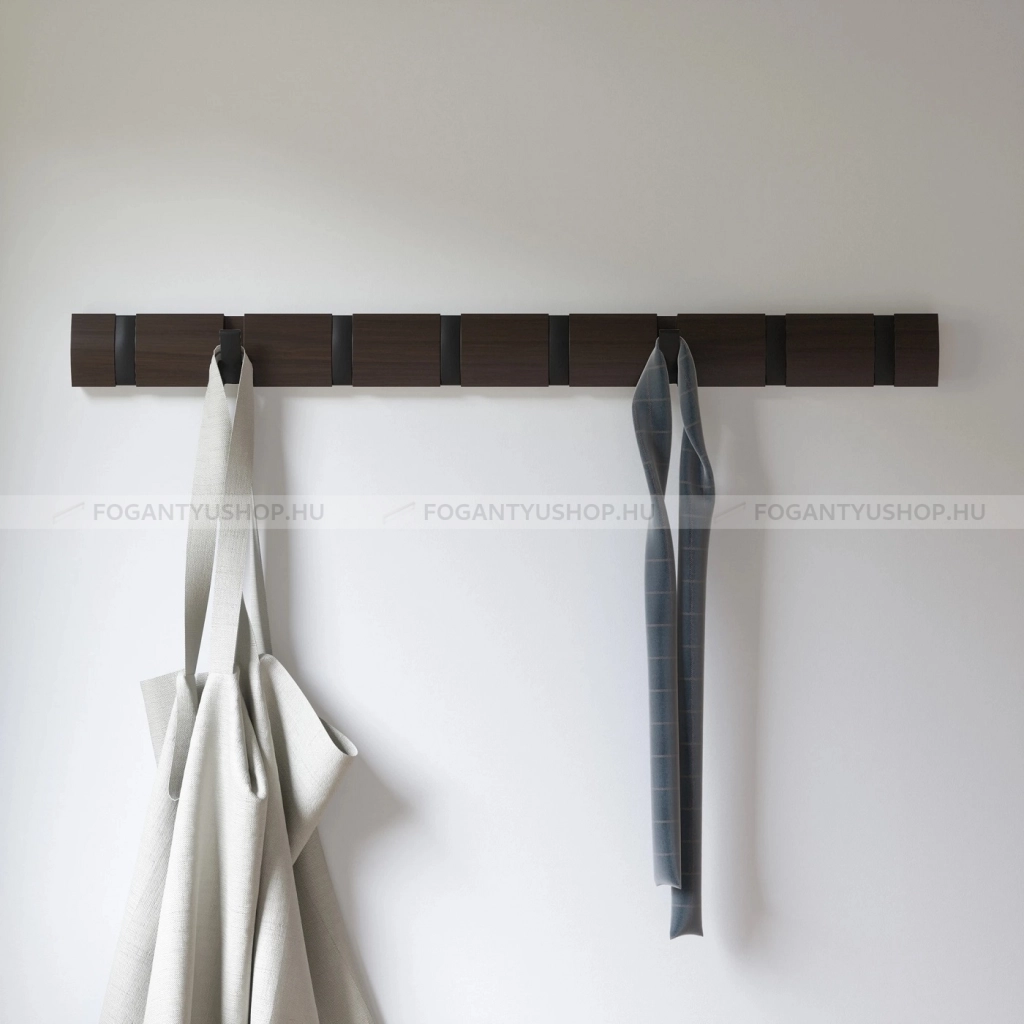 Design falra szerelhető fogassor, több akasztós fogas - Fogantyushop