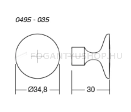 Klasszikus, antikolt, vintage, porcelán bútorfogantyú - Fogantyushop