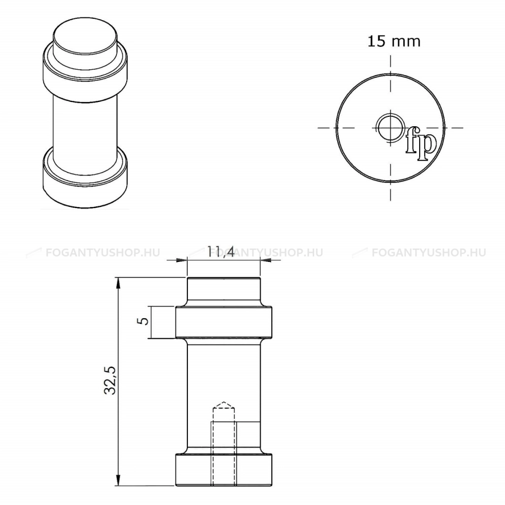 FURNIPART - PILLAR KNOB - 547720015-99 - Fogantyushop